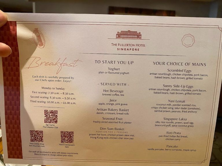 Review: The Fullerton Hotel – Premier Courtyard Room I Eat and Sleep